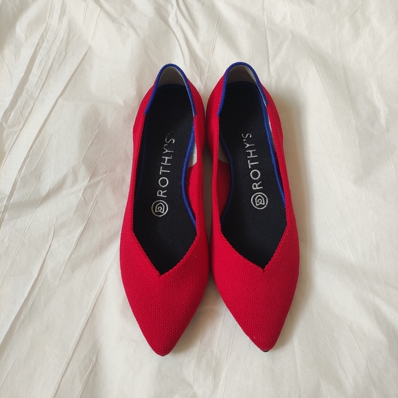Rothy's | Shoes | Rothys Rothys Red Point Flat Womens 7 | Poshmark